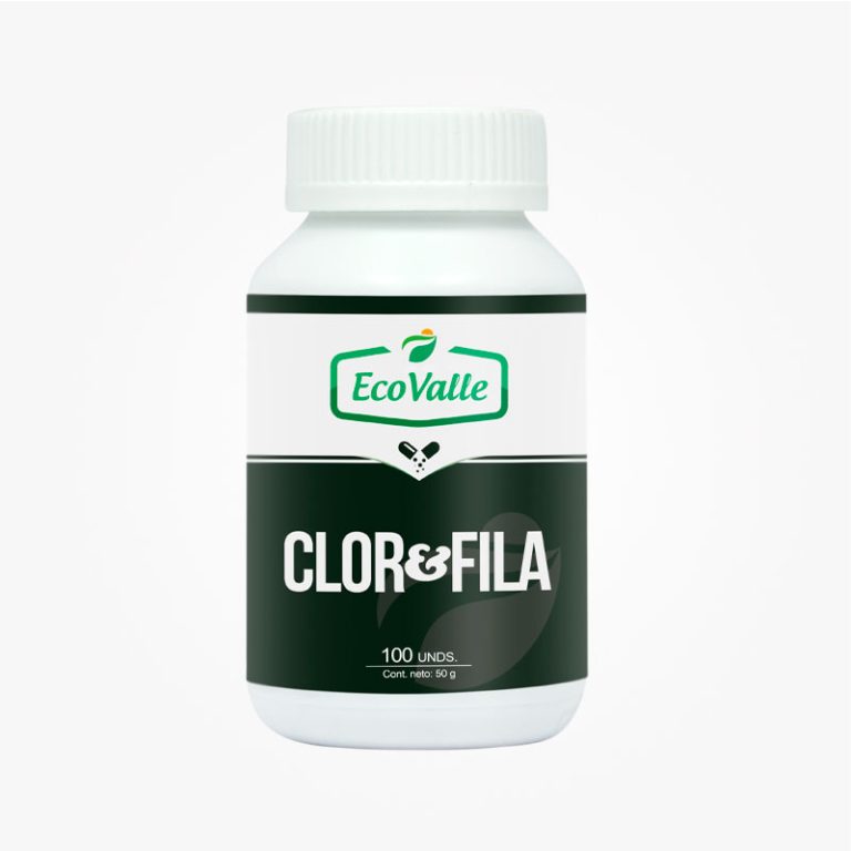 Clorofila de 500mg c/u x 100 cáps. - EcoValle